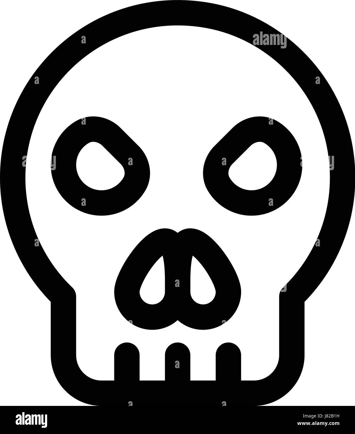 Skull representation Stock Vector Images - Alamy