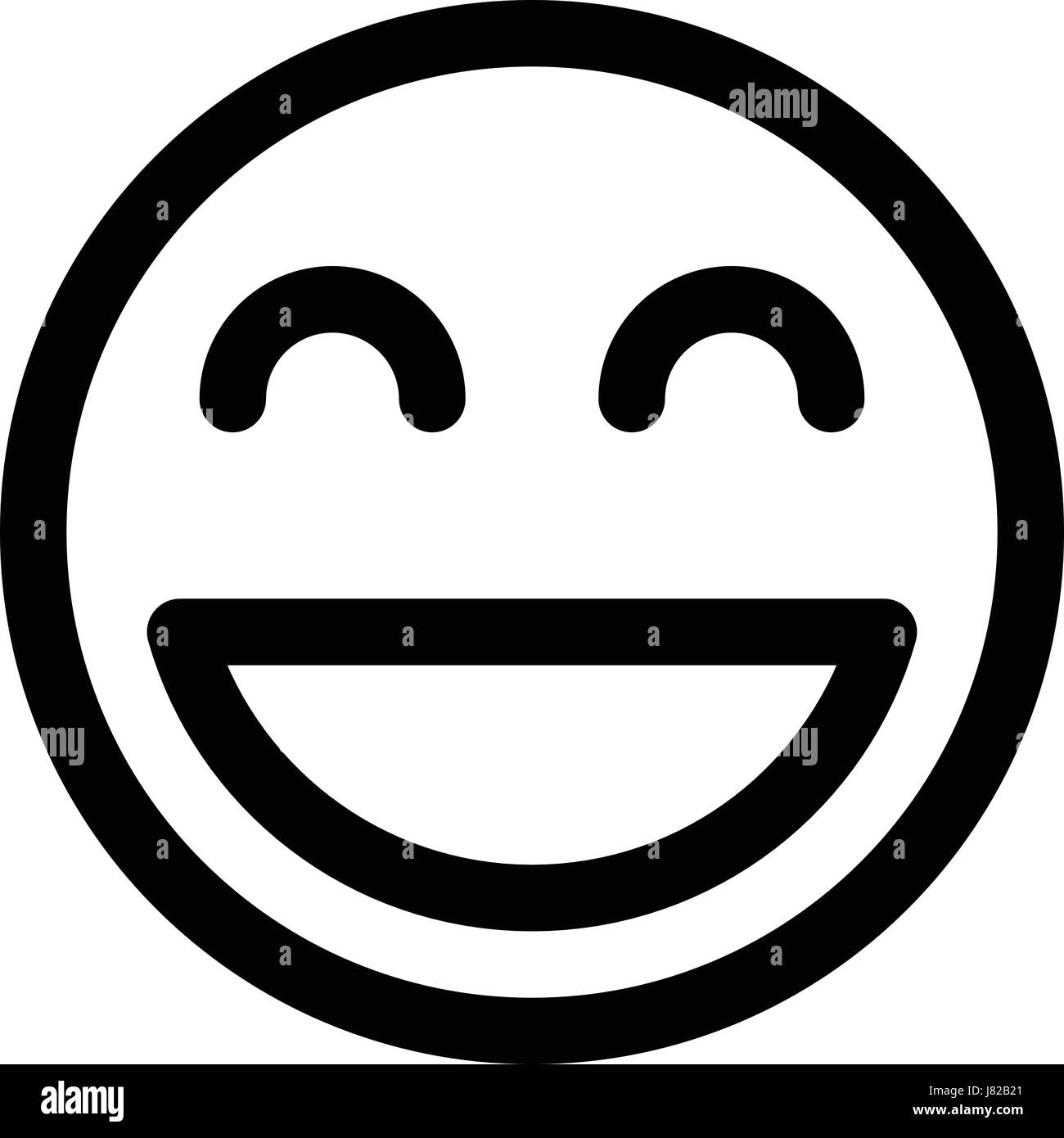 smiling emoji with open mouth Stock Vector Image & Art - Alamy
