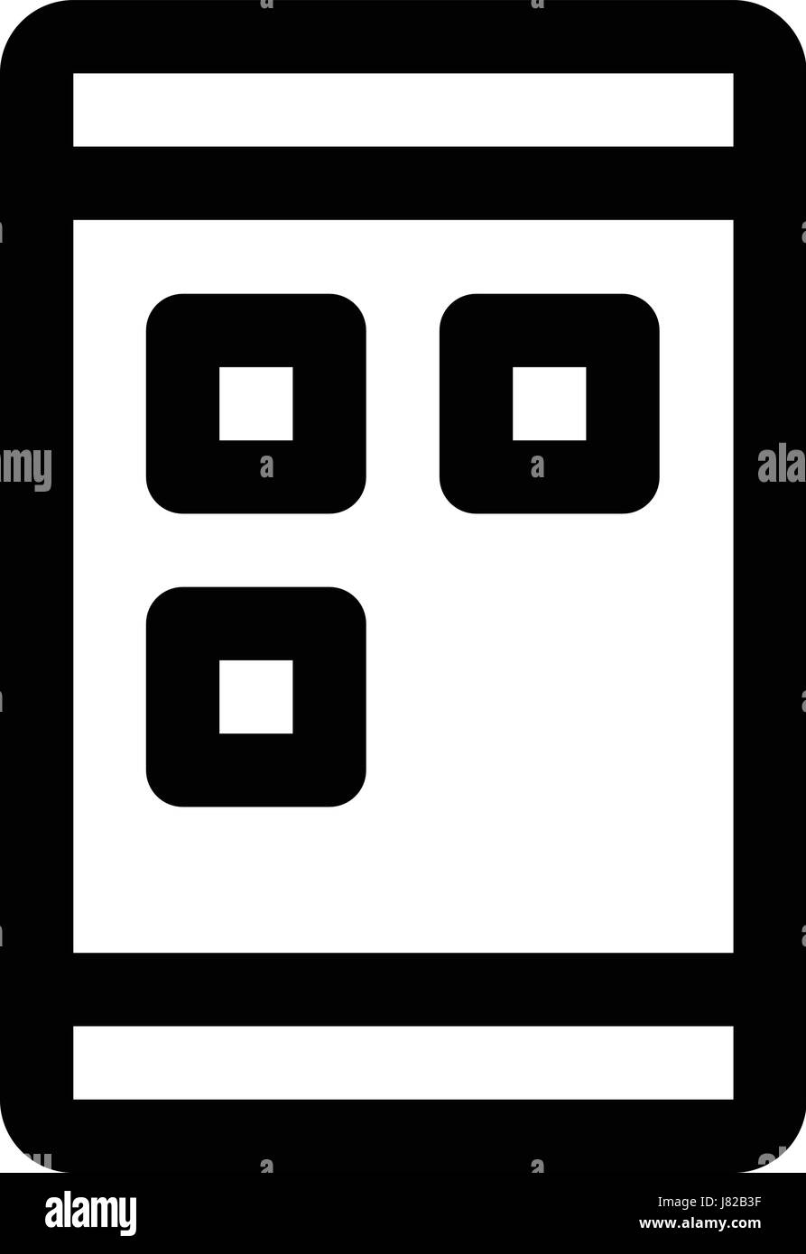 App icons on mobile Black and White Stock Photos & Images - Alamy