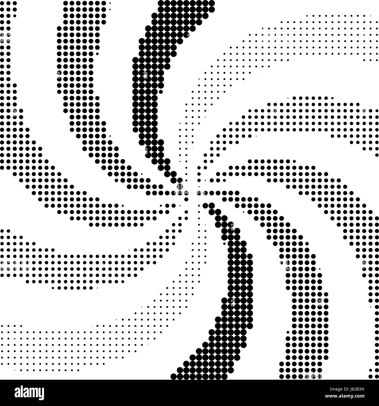 Halftone circle element swirl hi-res stock photography and images - Alamy