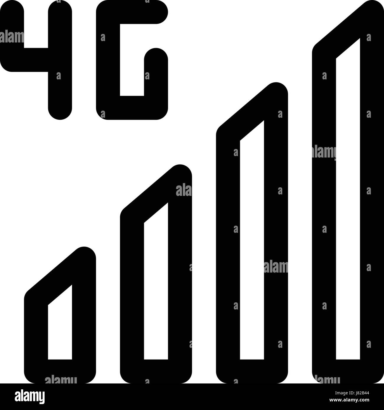 Mobile phone signal bars Stock Vector Images - Alamy