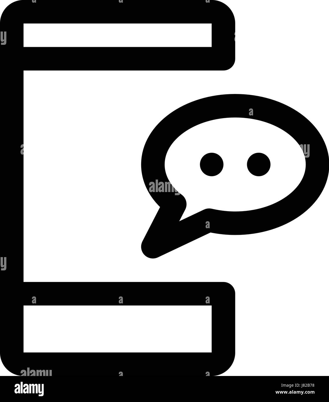 Instant messaging phone Black and White Stock Photos & Images - Alamy