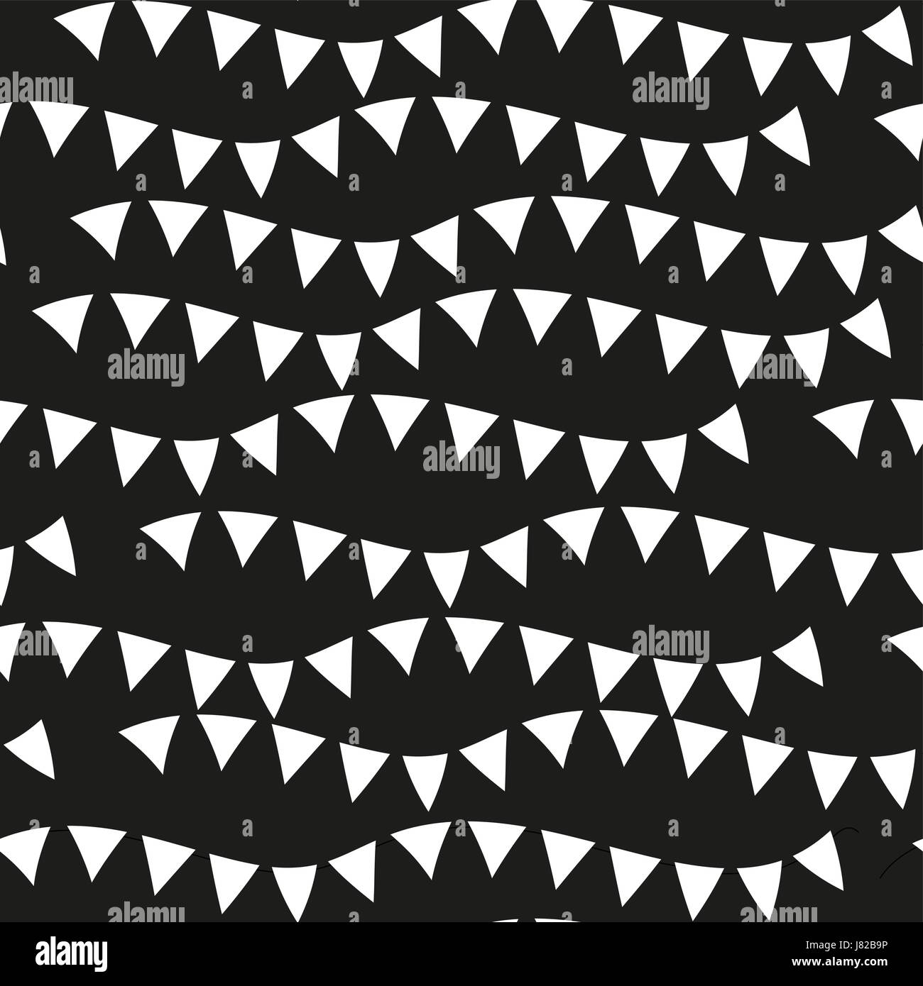 Black monochrome seamless patterns. Geometric repeating texture ...