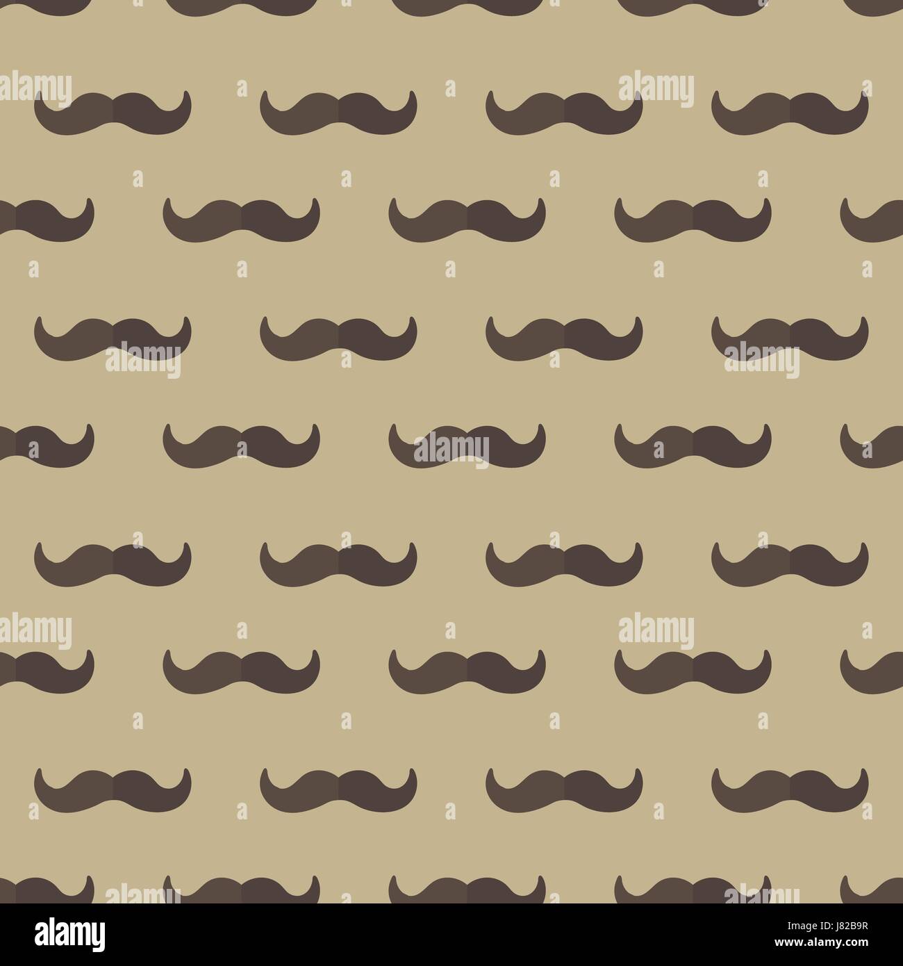 Mustache seamless patterns. Father s Day holiday concept repeating ...