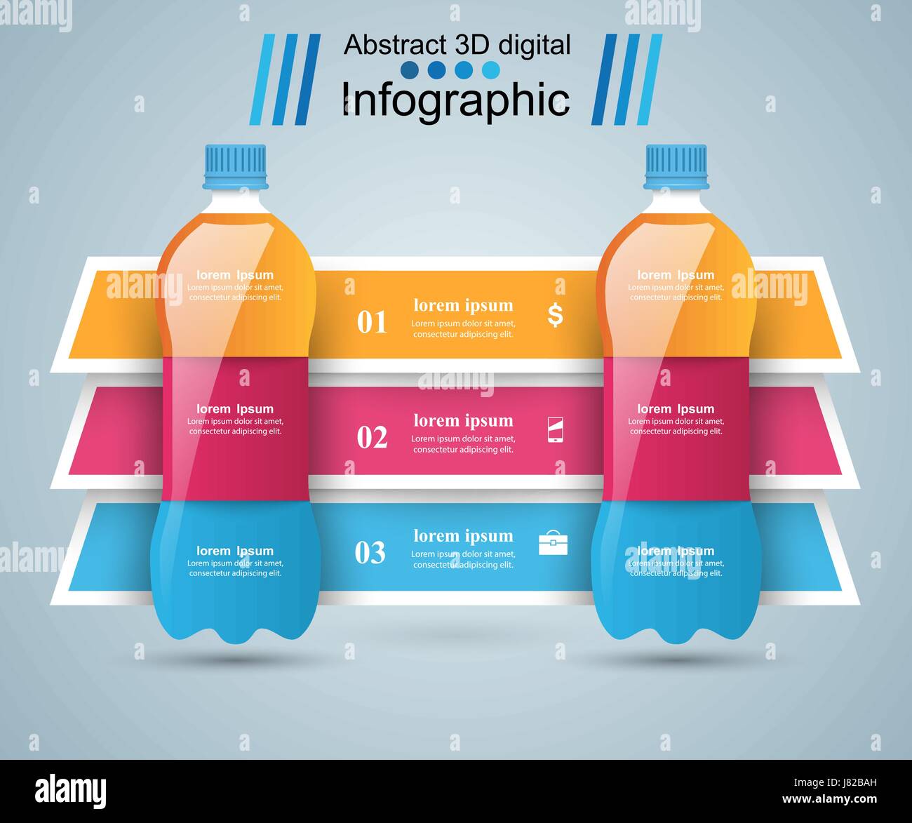 Bottle, water infographics Stock Vector Image & Art - Alamy