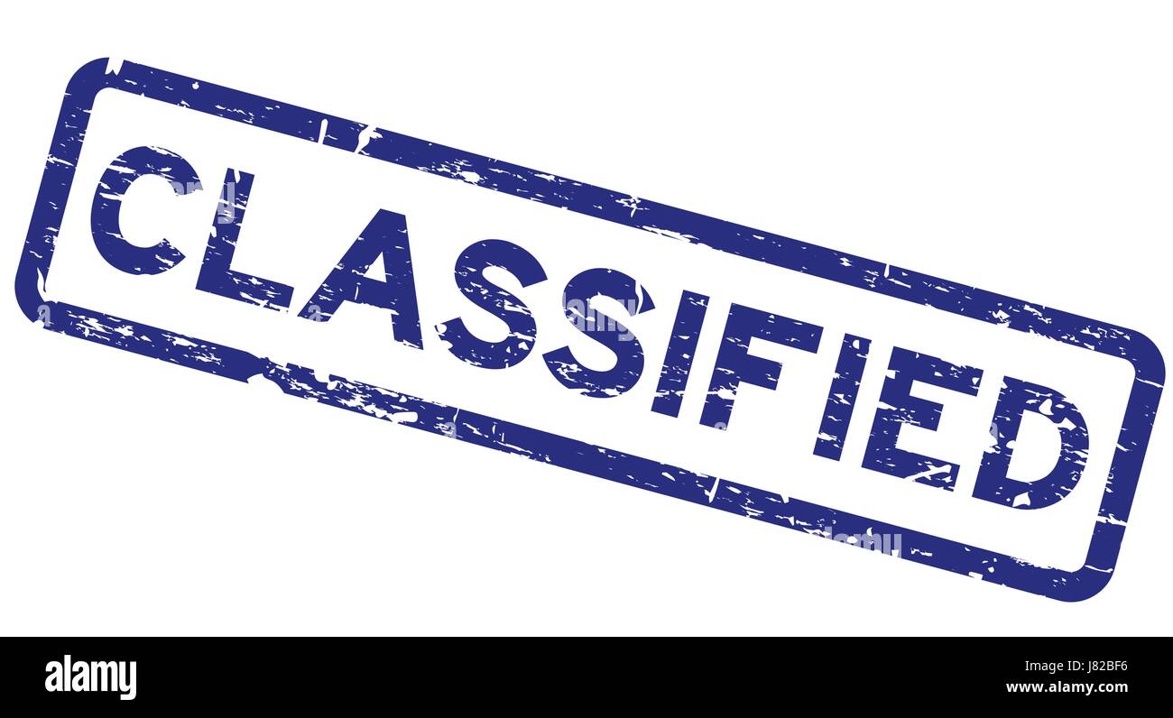 Grunge blue classified square rubber seal stamp on white background Stock Vector Image & Art - Alamy