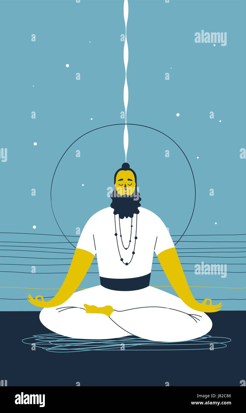 Male cross legged on Stock Vector Images - Alamy