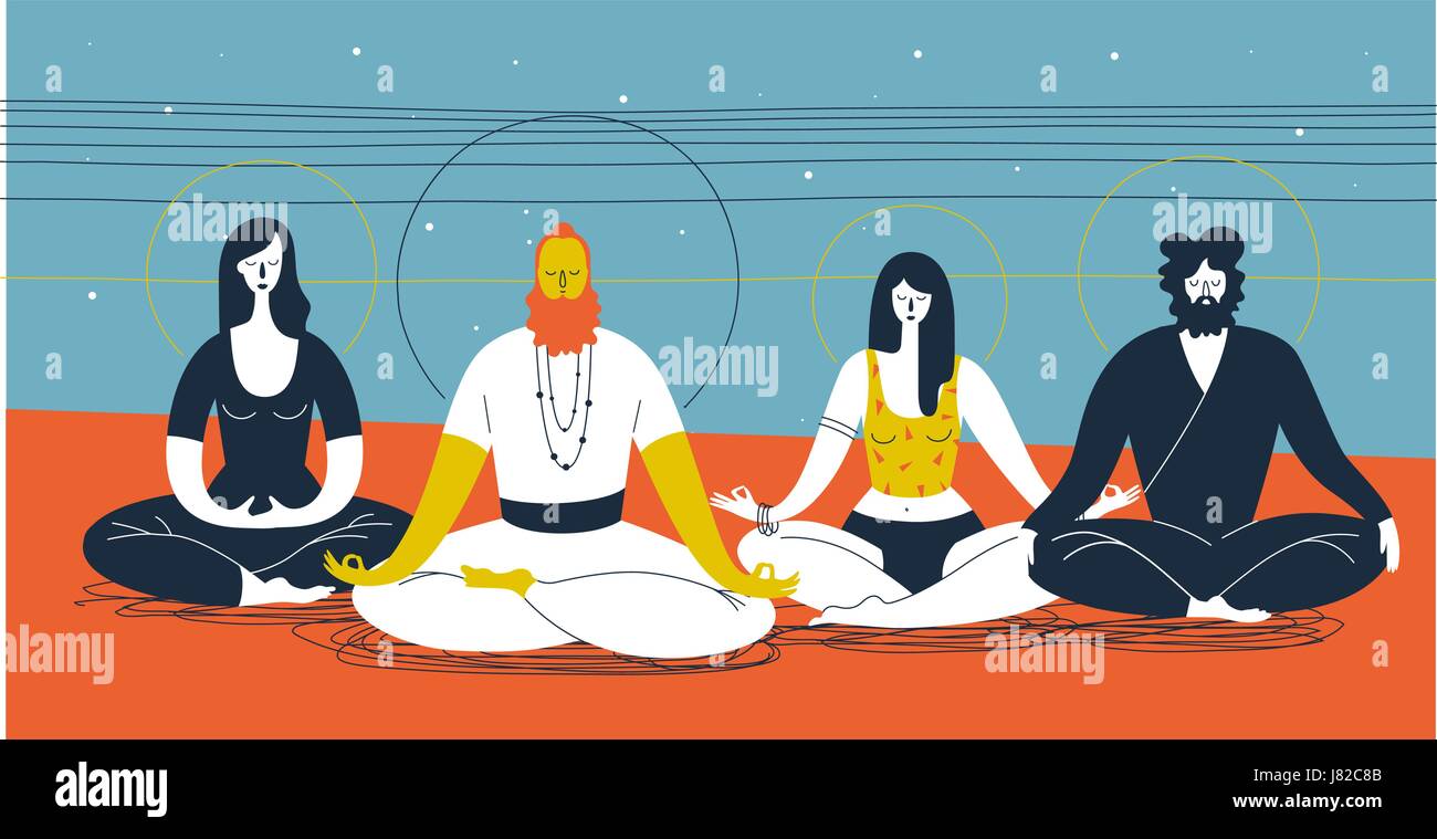 Sitting Cross Legged Horizontal Stock Vector Images Alamy sitting-cross-legged-horizontal-stock-vector-images-alamy