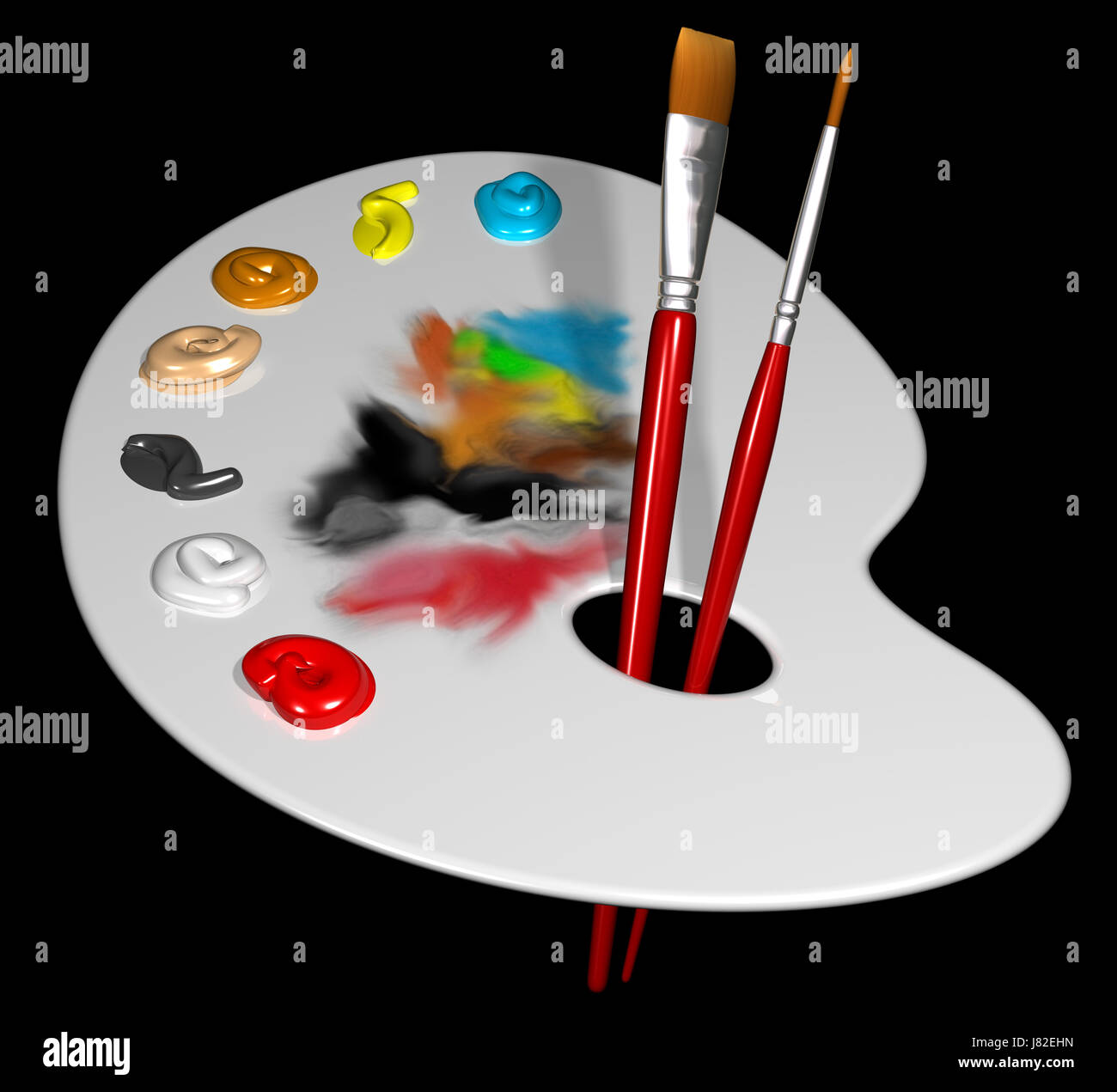 art colour painting brush paint color artist painter paintbrush ...