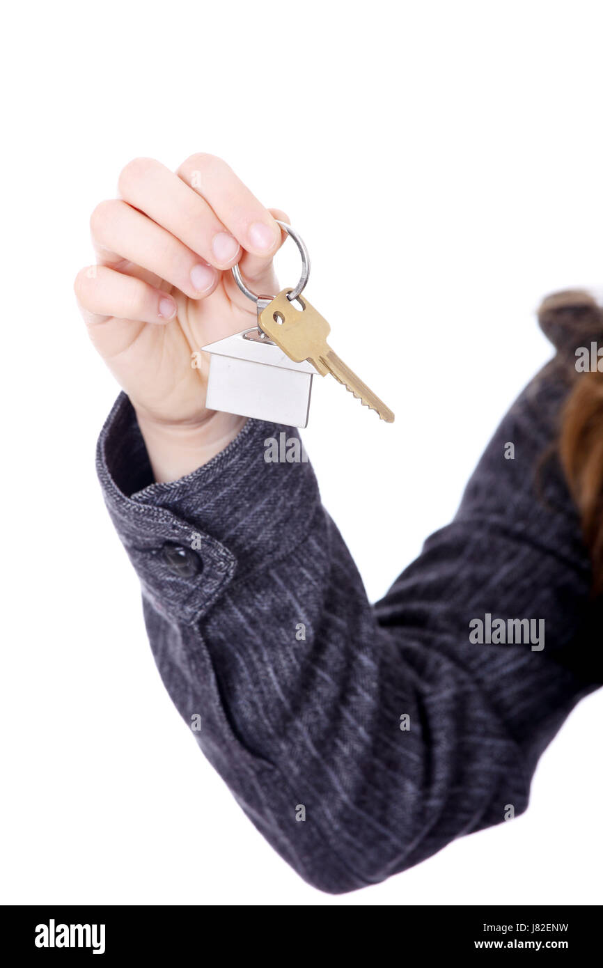 woman house building hand finger isolated model design project concept ...