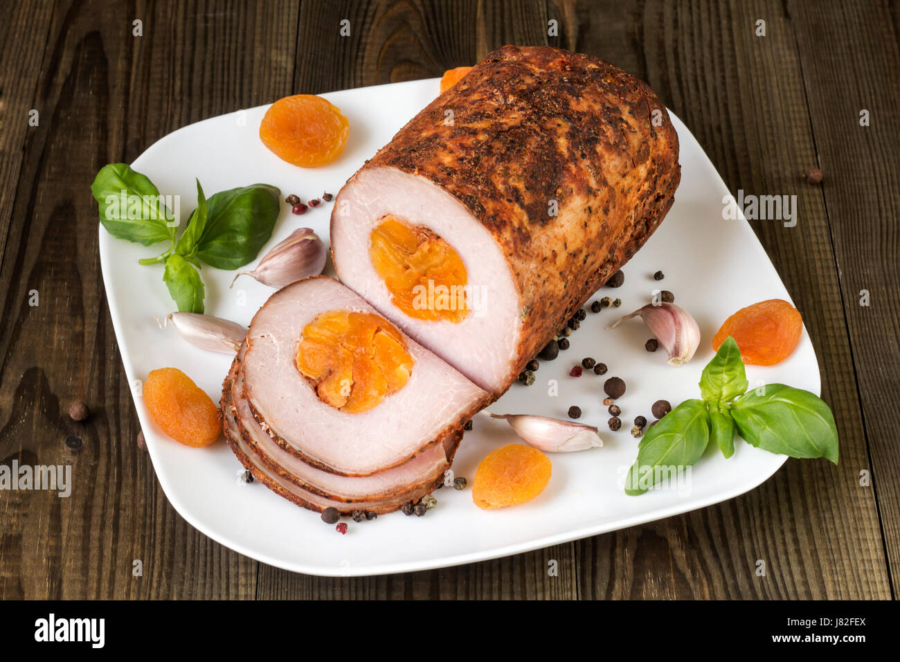 homemade ham from pressure ham cooker Stock Photo - Alamy