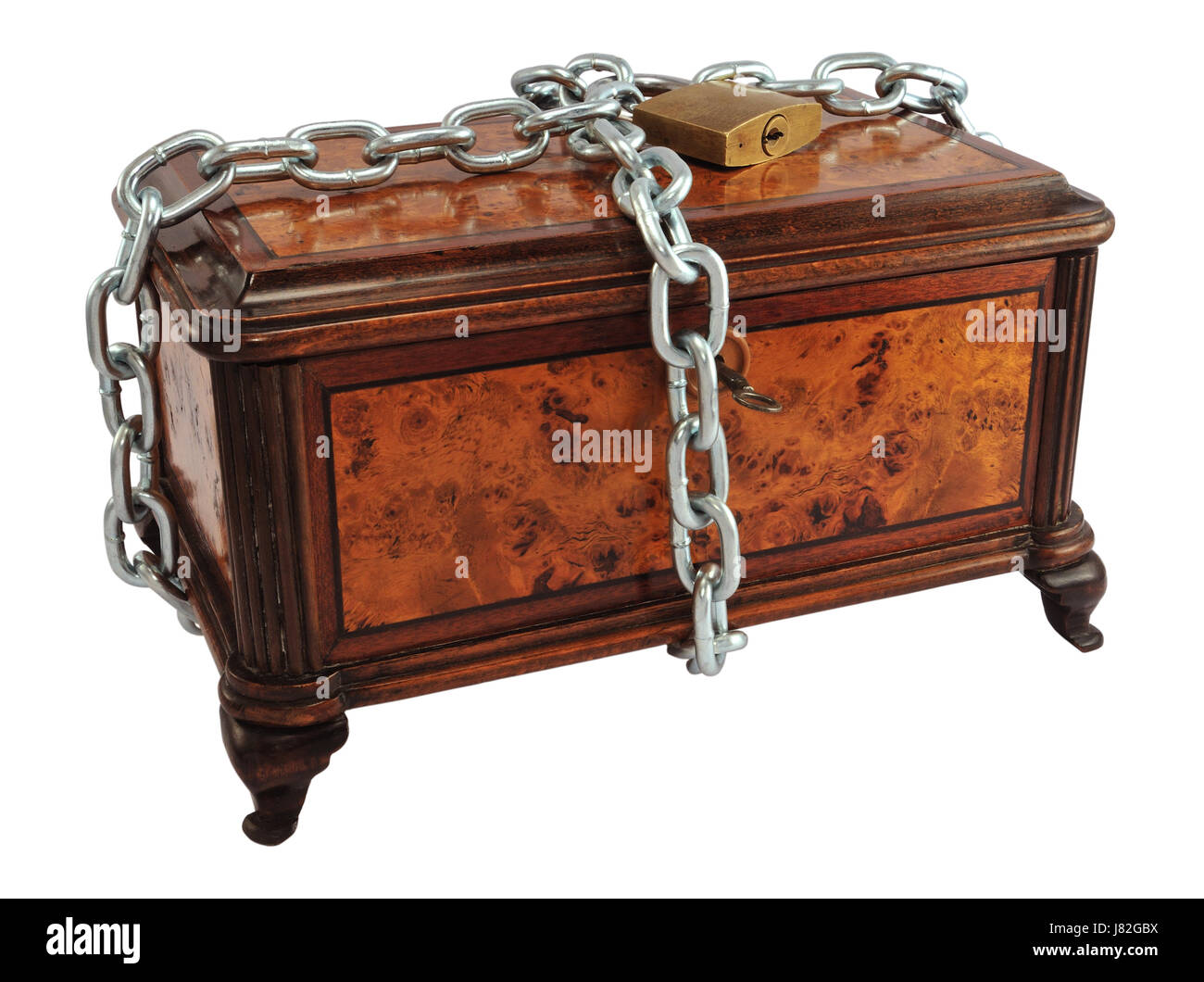 antique chain protect protection container box boxes old secure ...