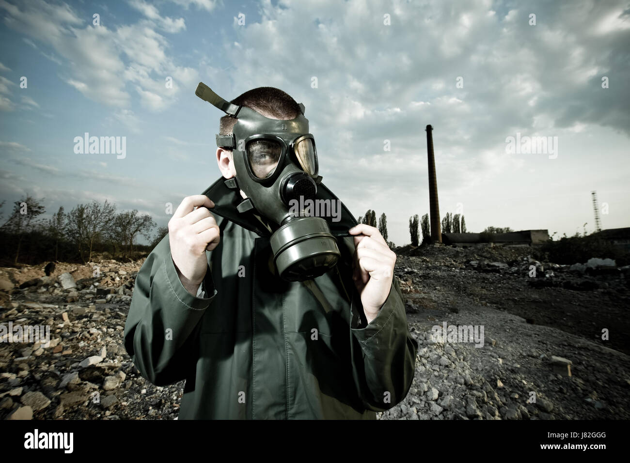 disaster respirator gas mask nuclear man smoke smoking smokes fume ...