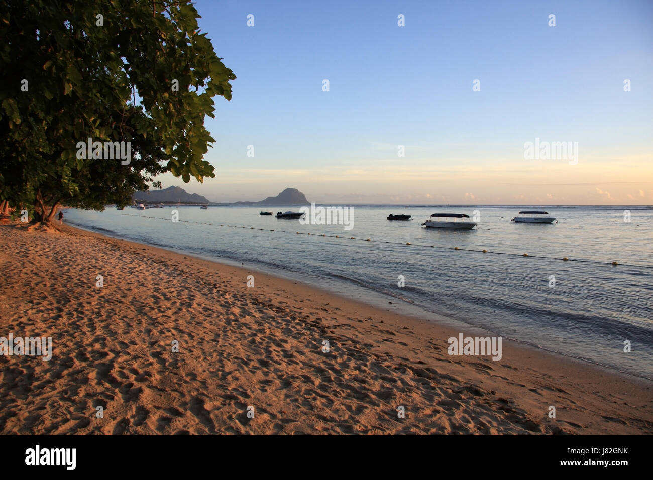 blue cloud beach seaside the beach seashore mauritius firmament sky ...