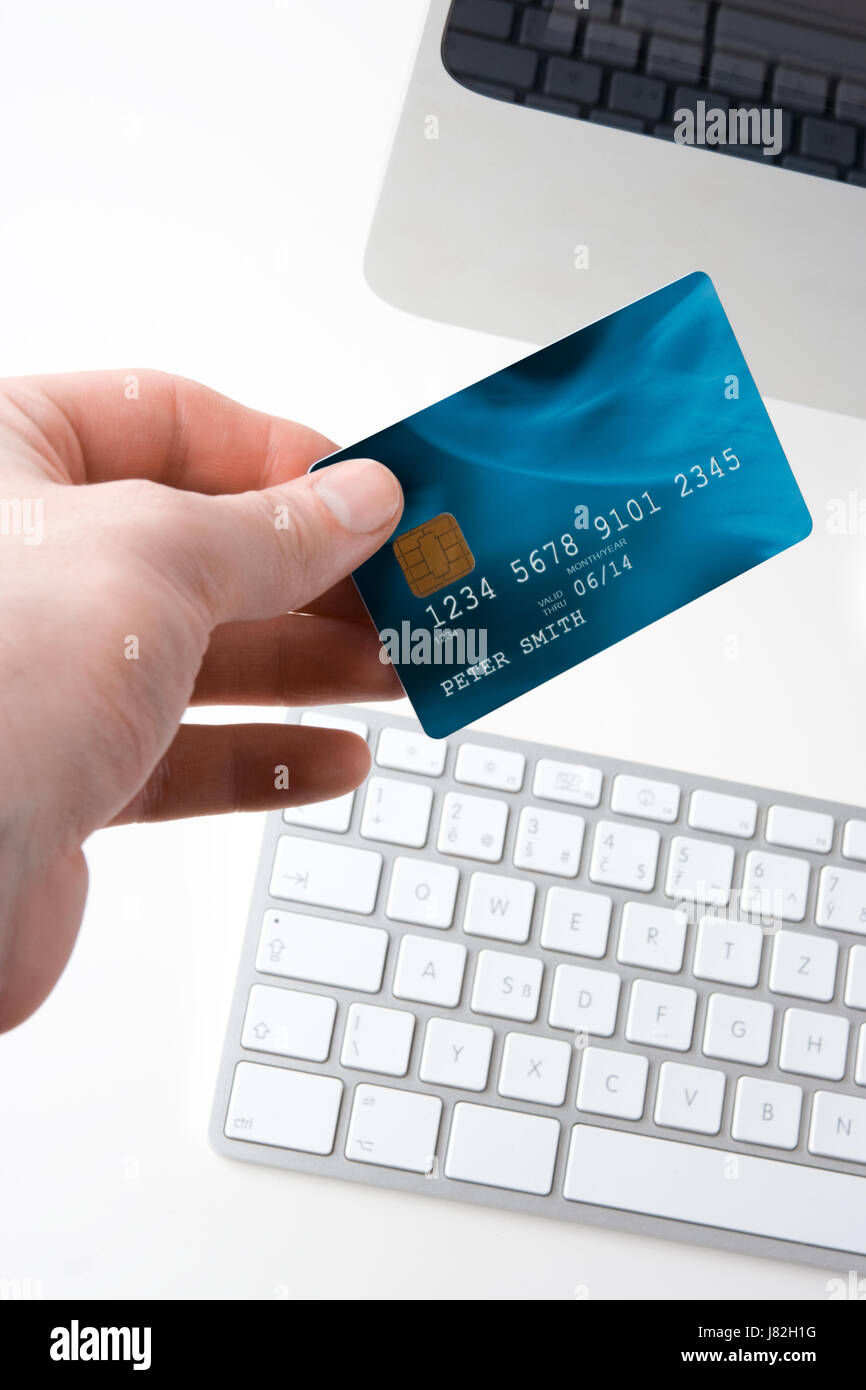 pay payment card credit commerce banking hand keyboard model design ...