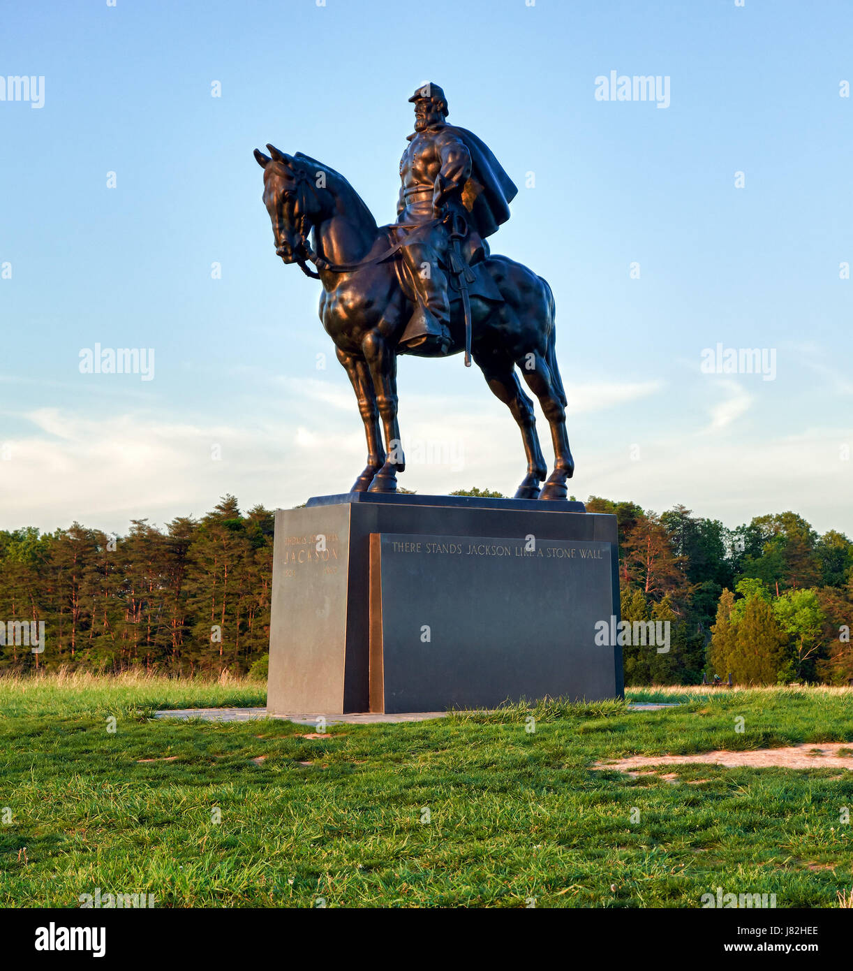 statue war battlefield stonewall general civil monument park stone ...