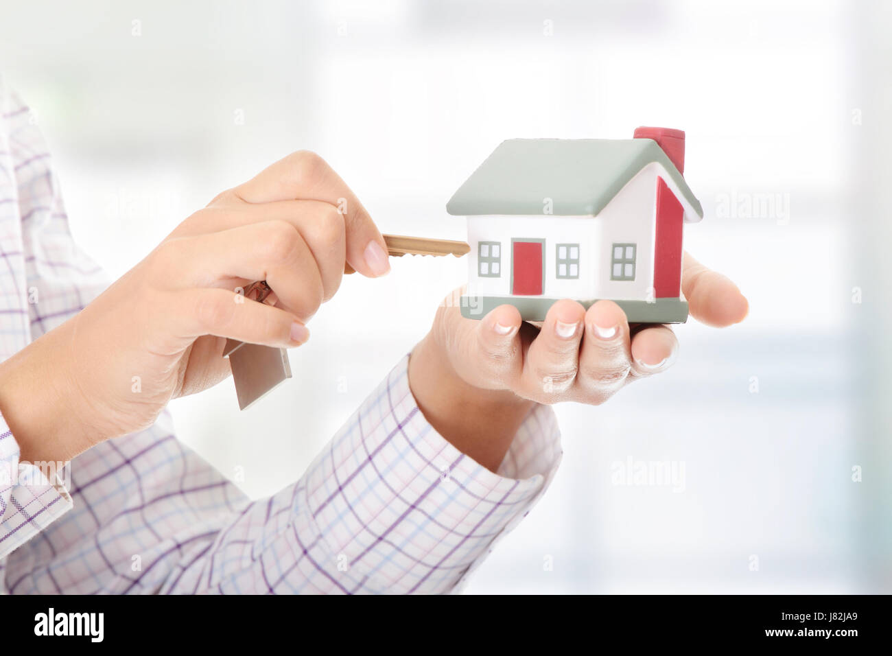 woman house building office hand finger model design project concept ...