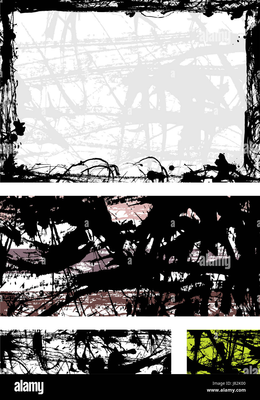 shape silhouette abstract messy burnt burned rectangle frame design ...