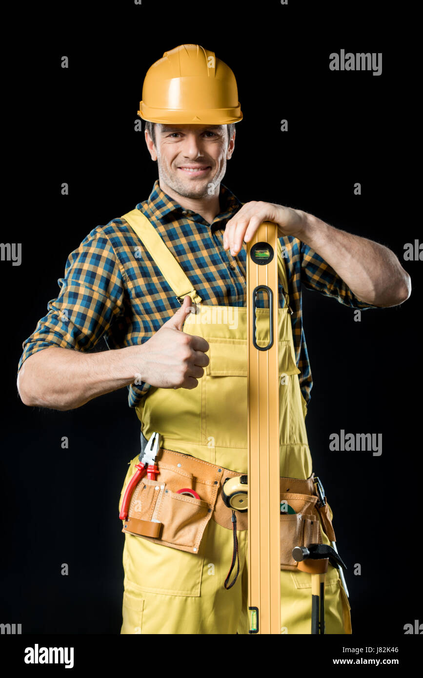 Black smiling on construction site hi-res stock photography and images ...