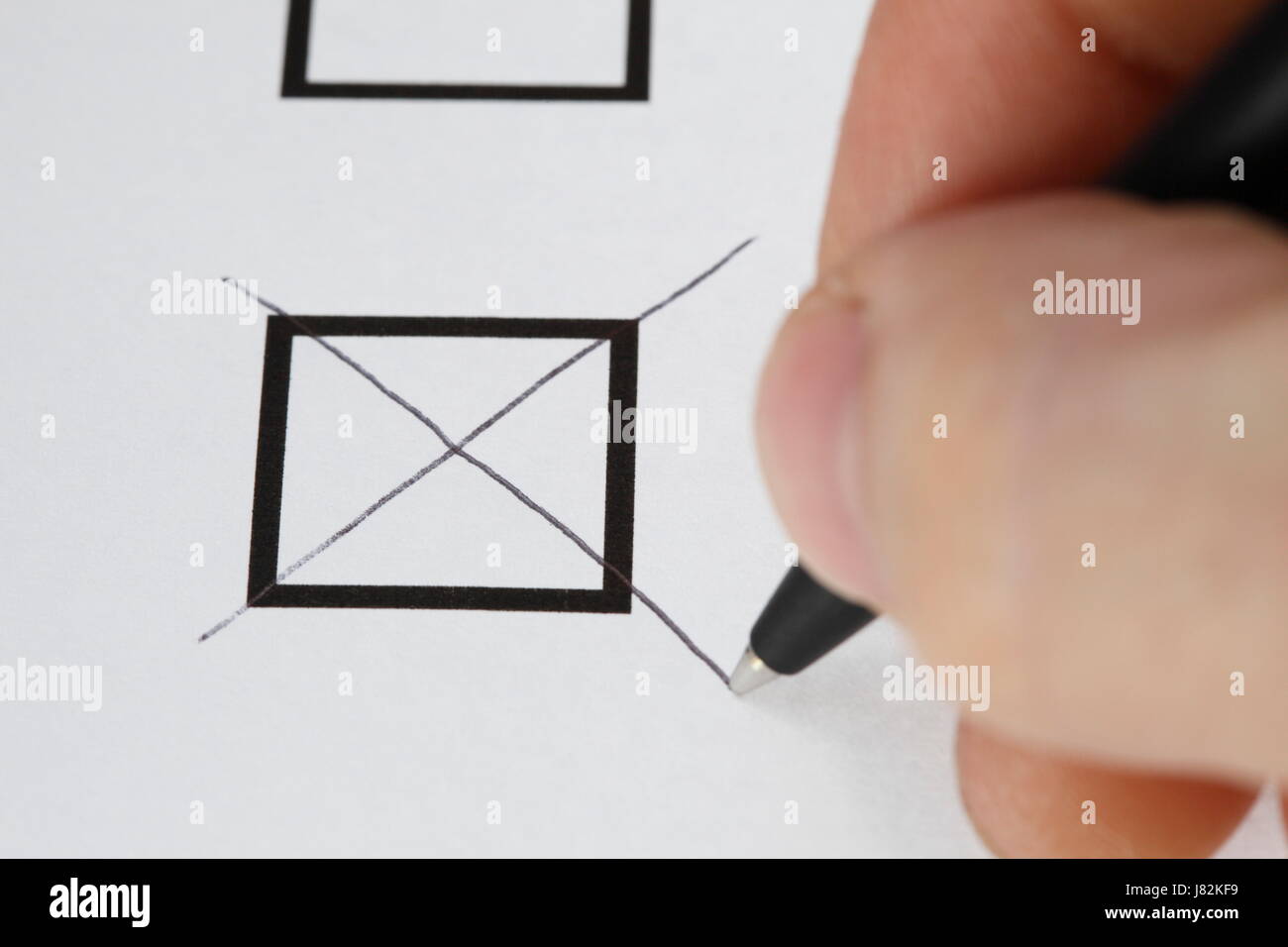 hand cross mark choose tick off tick elections fill pen style pencil ...