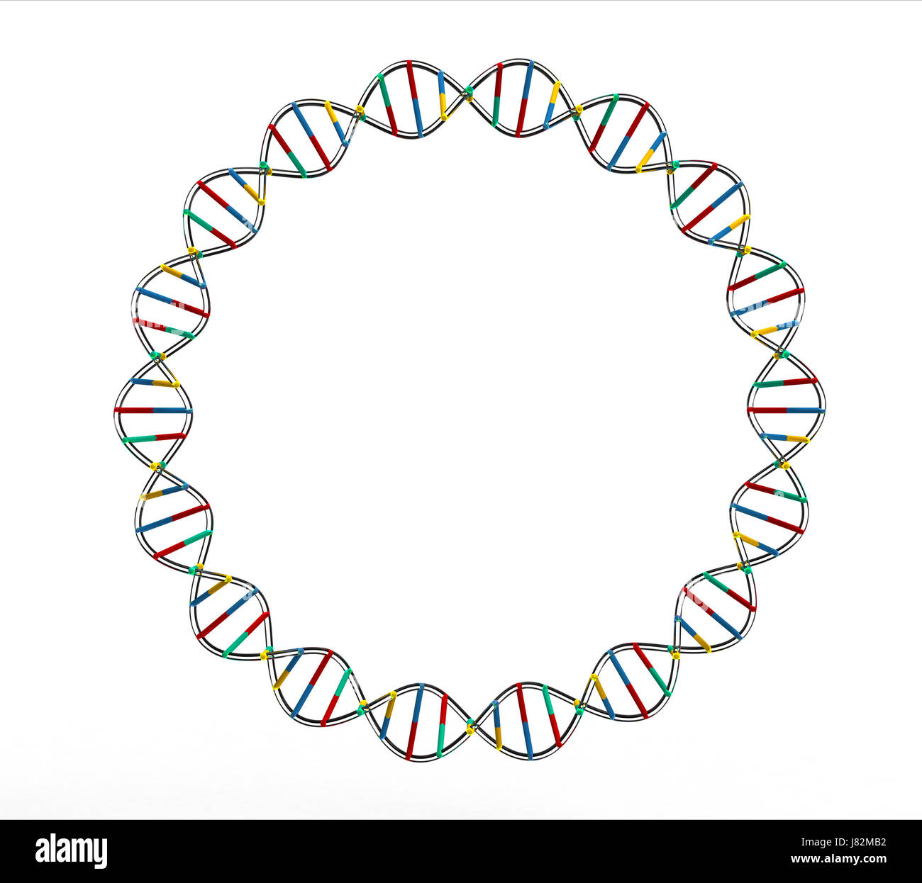 Dna biology chromosome evolution genetic helix render spiral Cut Out ...