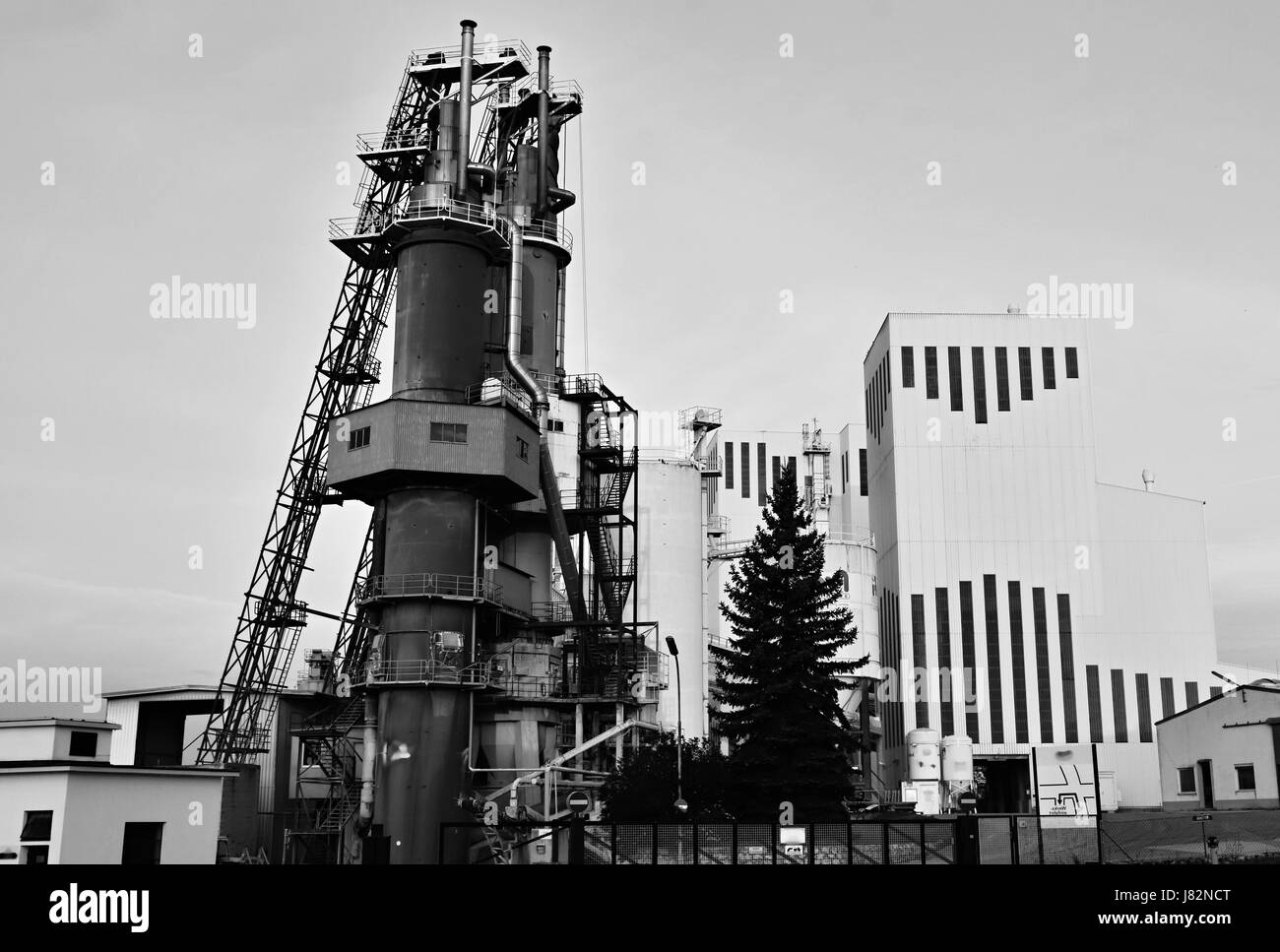 Factory. Industrial building concept Stock Photo - Alamy