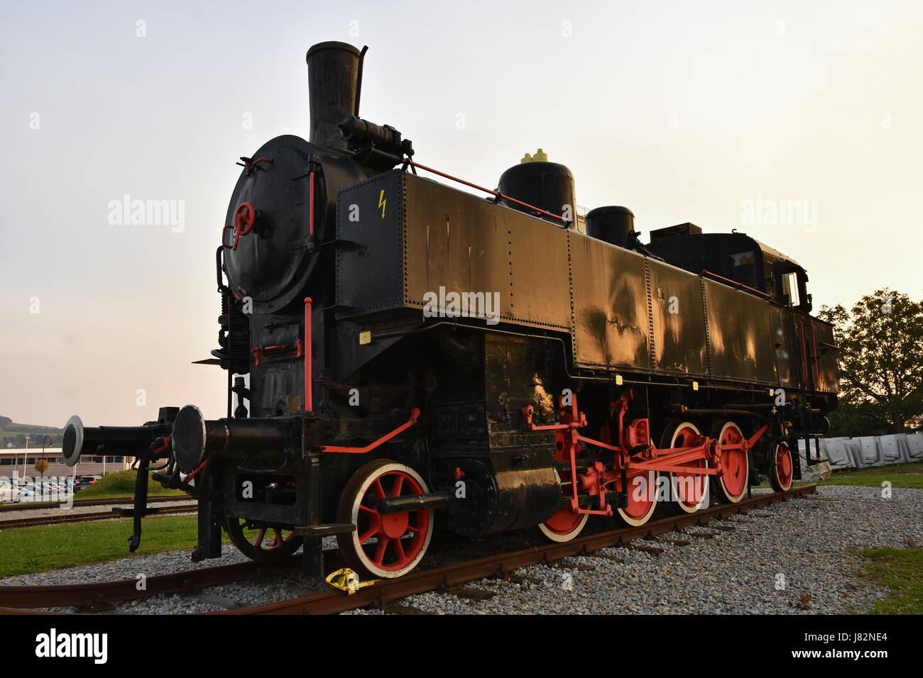 Beautiful old steam train - a locomotive. Austria-Europe Stock Photo ...