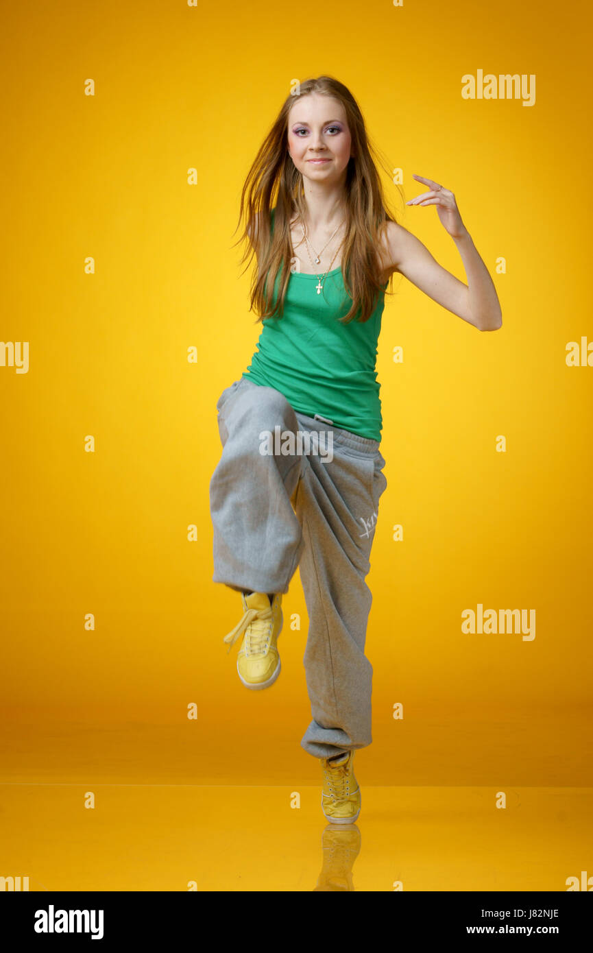 female teenager dancer looking in camera while posing Stock Photo - Alamy