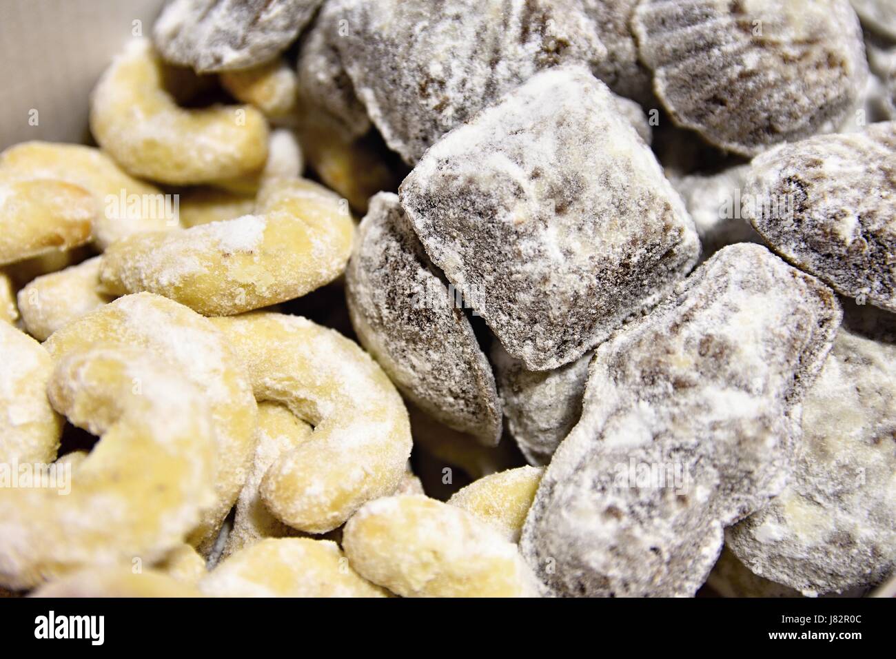 Christmas sweets. Traditional homemade handmade Czech sweets Stock ...