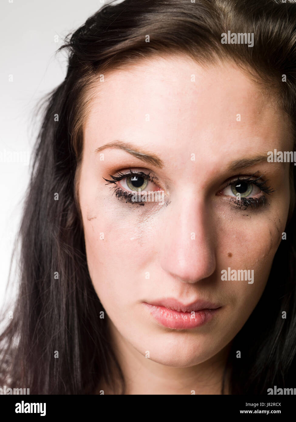 woman feminine flow sad human human being person eyes stream pain ...