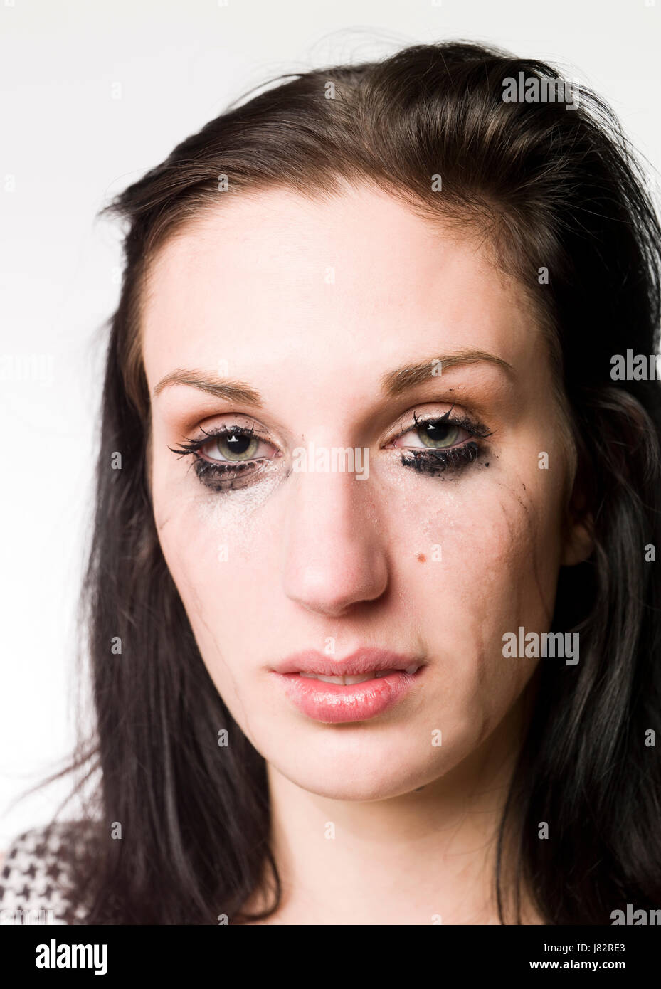 woman feminine flow sad human human being person eyes stream pain ...