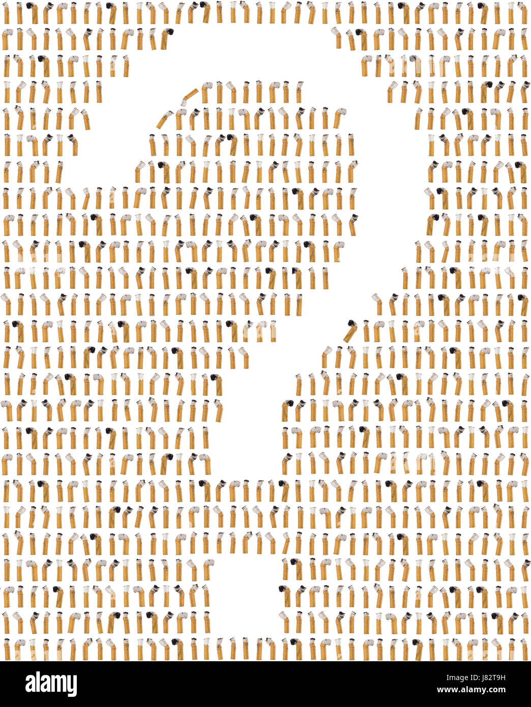 Smoke cigarette smoke question mark hi-res stock photography and images ...