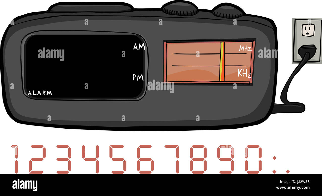 blank european caucasian clock date time time indication illustration ...