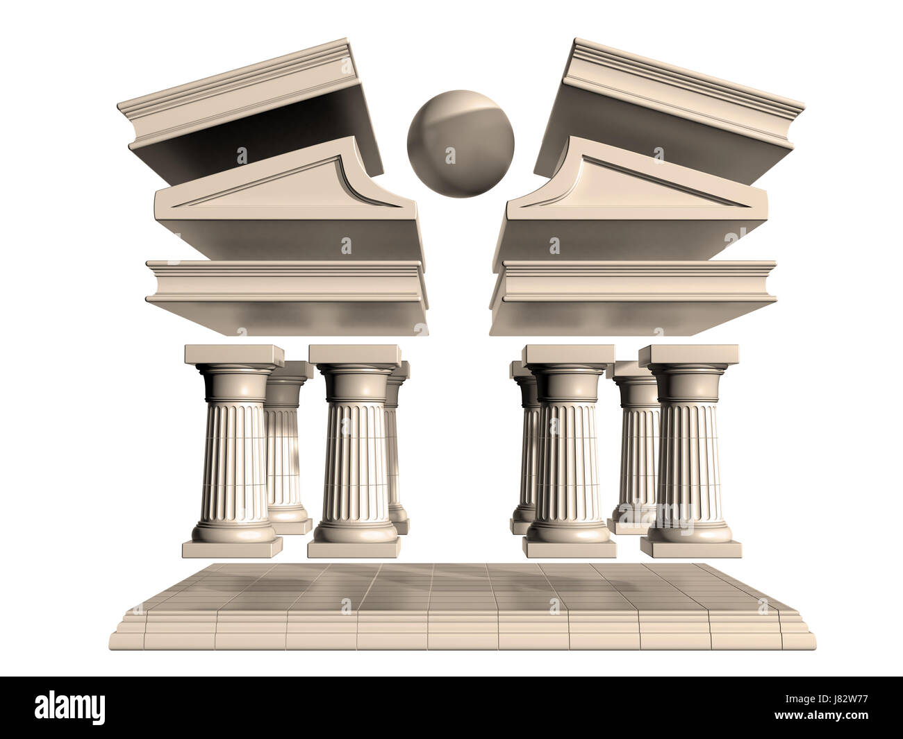 Elegant old european building Cut Out Stock Images & Pictures - Alamy