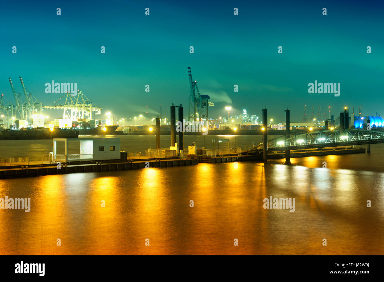 hamburg altona - ferry dock at the fish market Stock Photo - Alamy