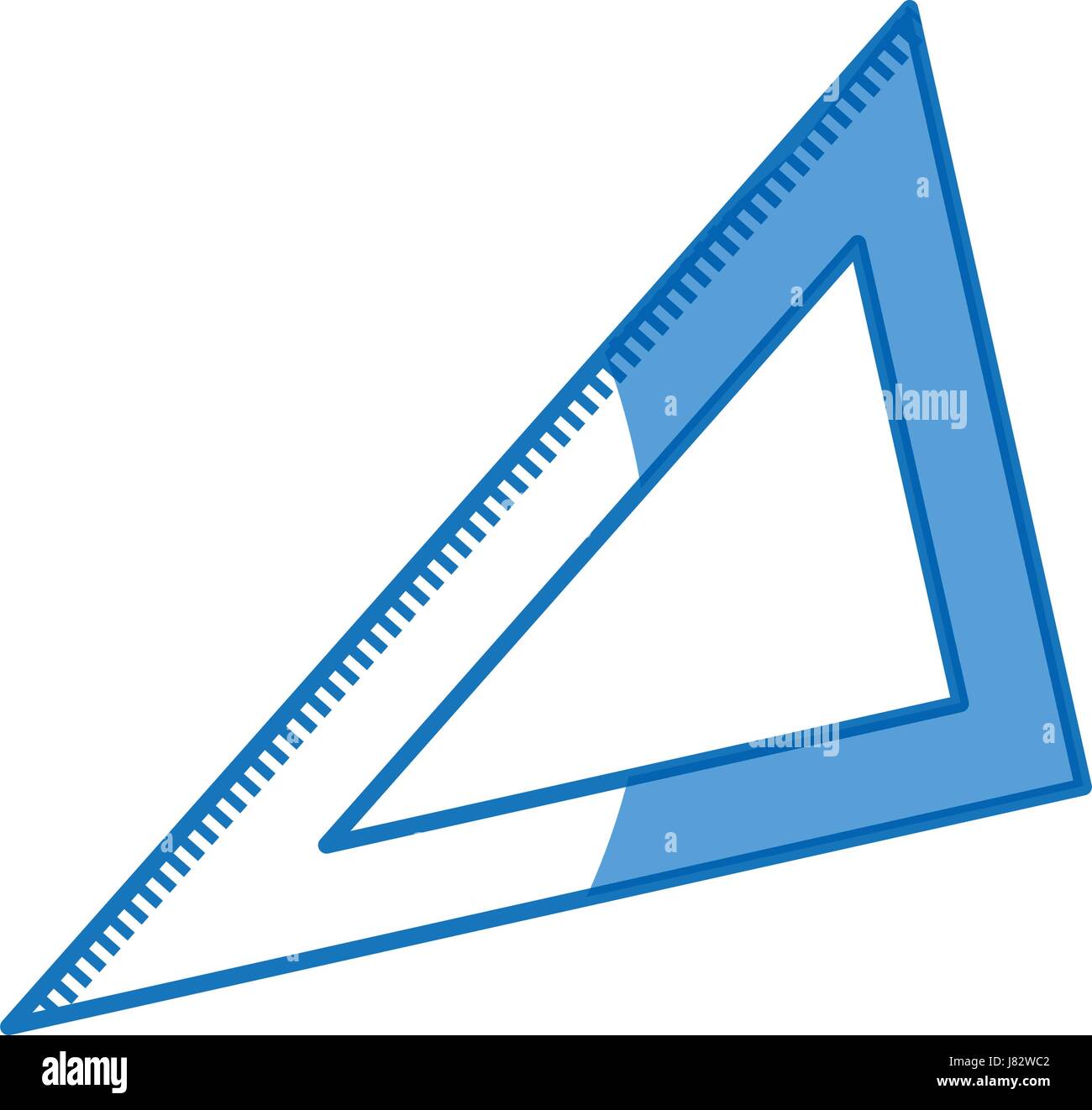 triangle ruler geometry school utensil Stock Vector Image & Art - Alamy