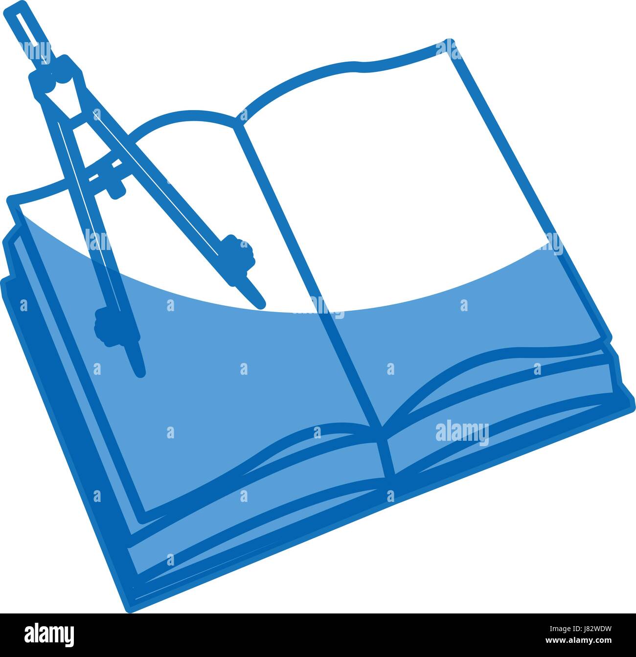 open book school compass geometry utensil Stock Vector Image & Art - Alamy