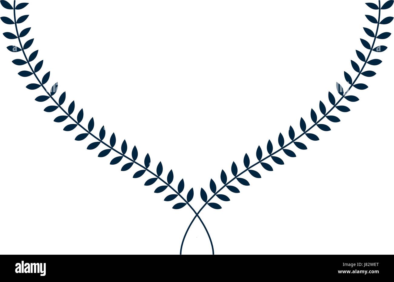 laurel wreath. frame with floral motifs Stock Vector Image & Art - Alamy