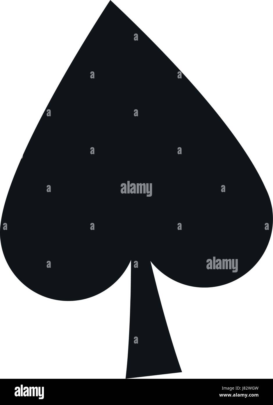 poker card sign spade ace play icon Stock Vector Image & Art - Alamy