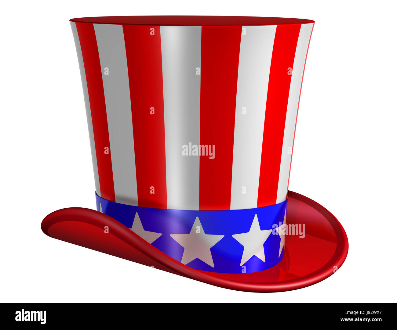 blue object isolated symbolic american hat usa america illustration ...