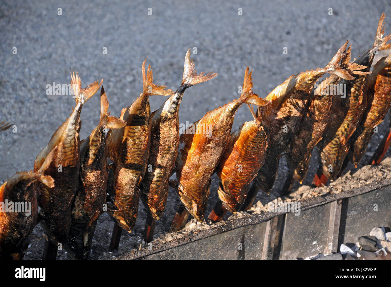 angle fish grill barbecue barbeque mackerel grilled food aliment famous ...