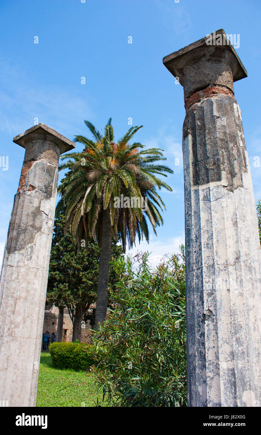 blue tree trees stone tourism columns ruins style of construction ...