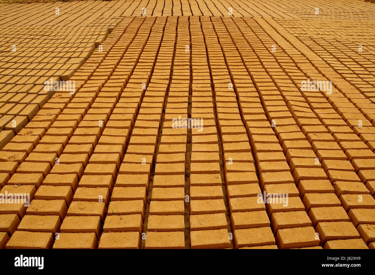 Brick drying and manufacturing in Madagascar Stock Photo - Alamy