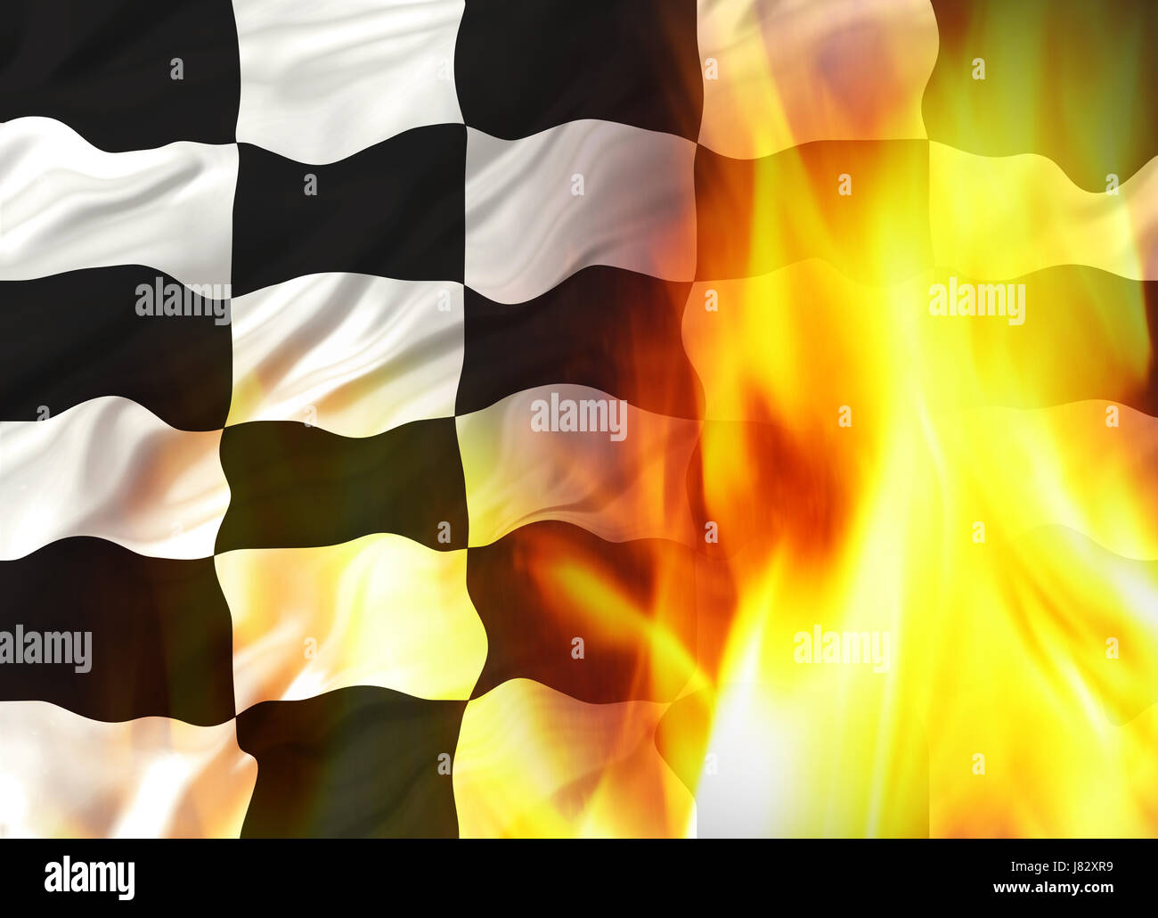 Fire burning start line hi-res stock photography and images - Alamy