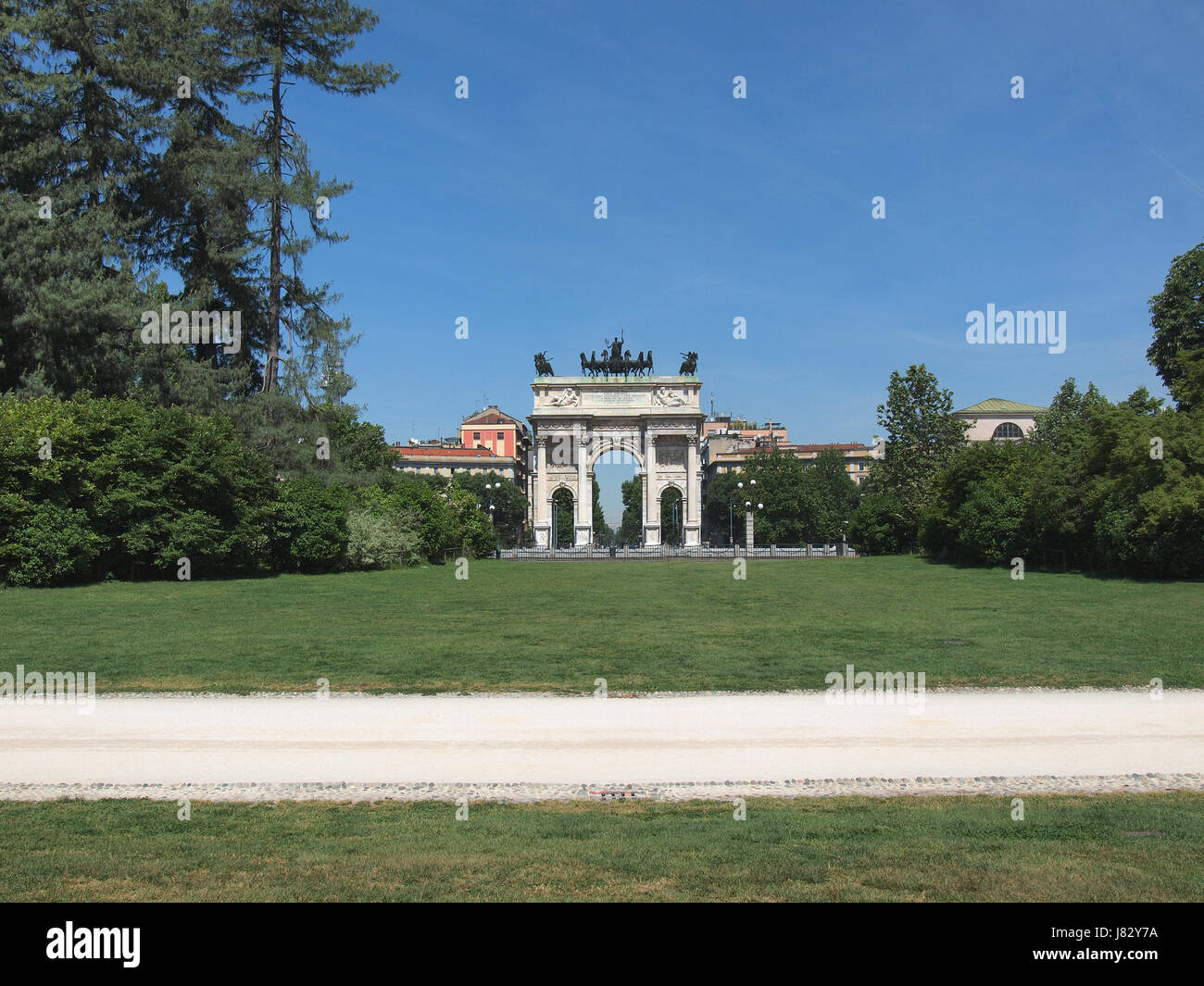 arch peace milan italy europe vintage style of construction ...