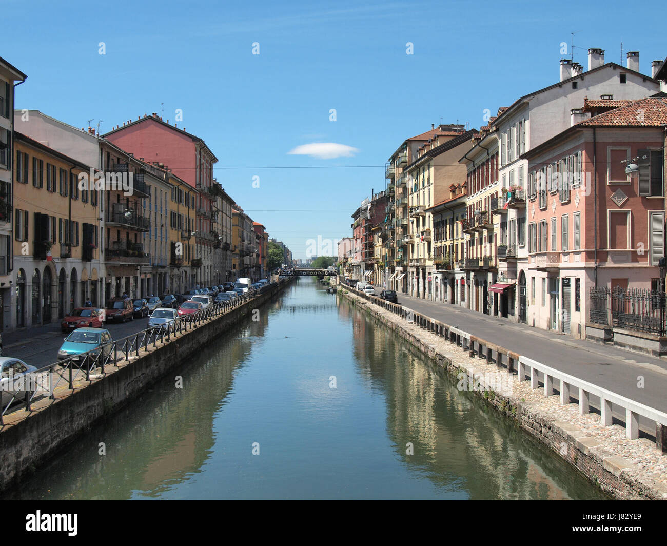 milan waterway canal italy city town europe italian milan waterway ...