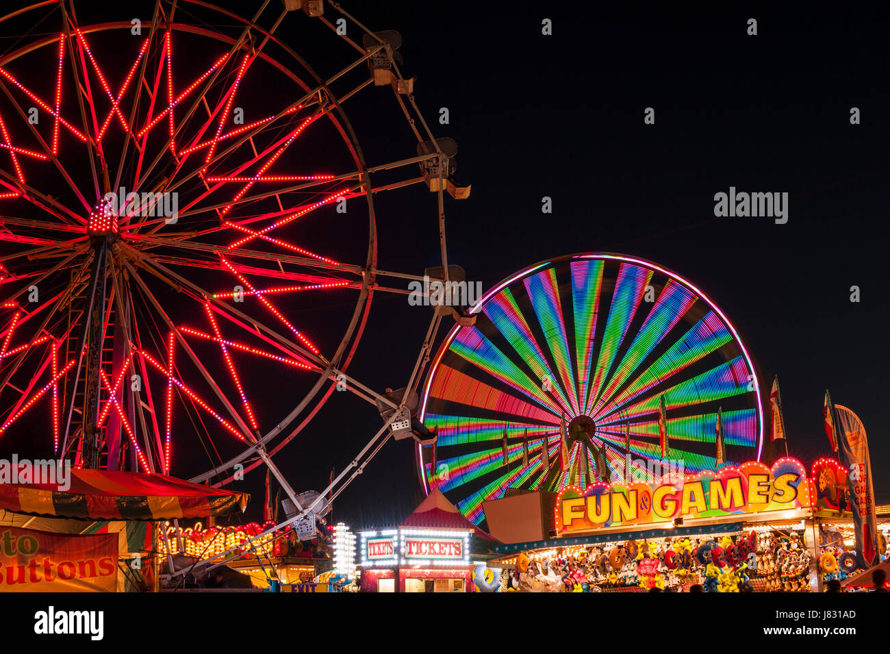 Carnival spin the wheel game hi-res stock photography and images - Alamy