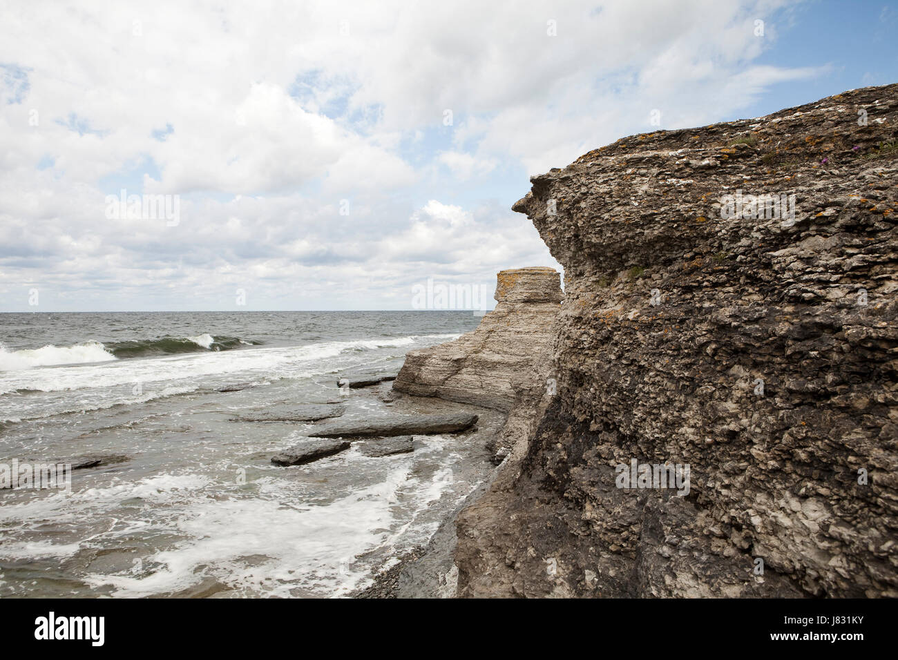stone sweden rock coast bizarre limestone geology landscape scenery ...