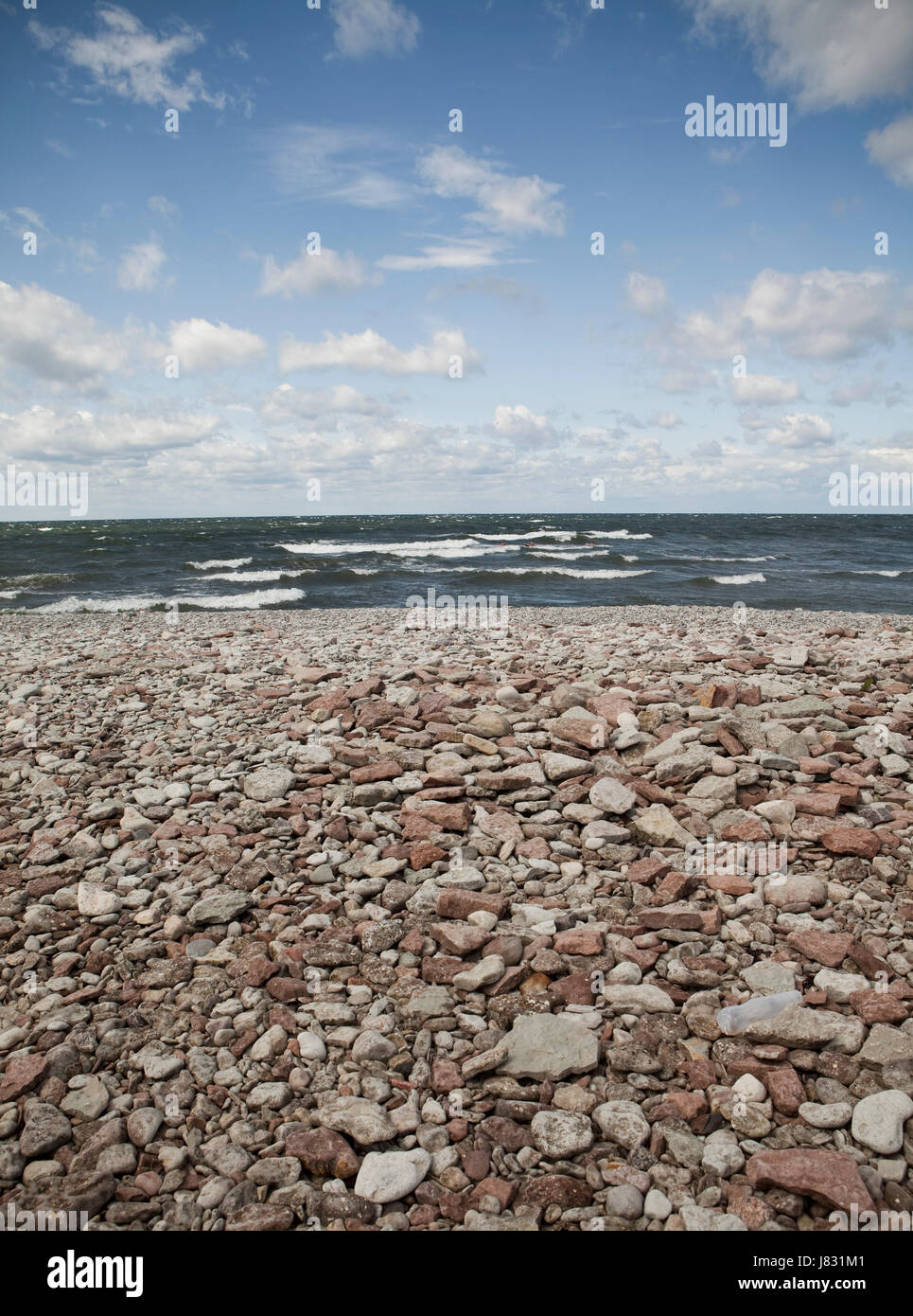 blue stone beach seaside the beach seashore summer summerly sunlight ...