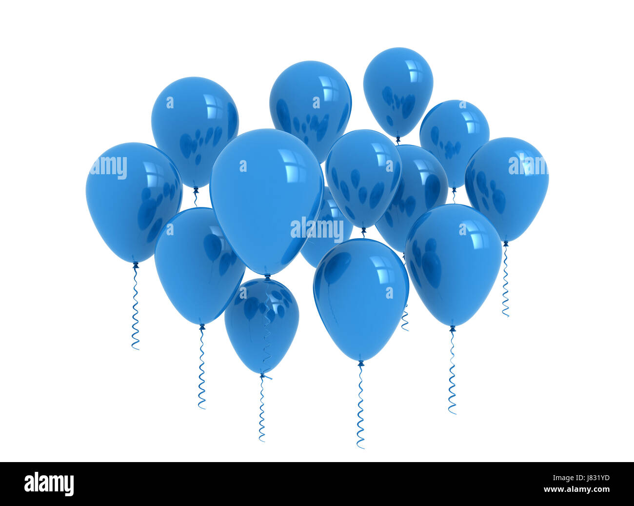 blue illustration party celebration balloons ballon backdrop background ...